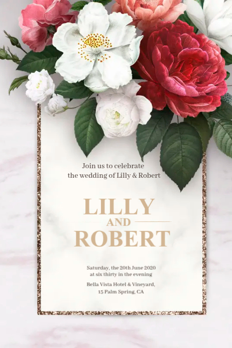 Wedding Invitation Ads Template | PosterMyWall