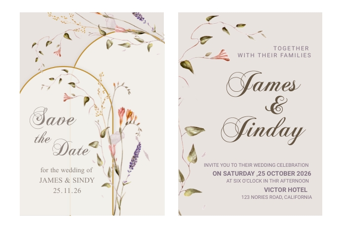 Wedding Invitation Ads Template | PosterMyWall