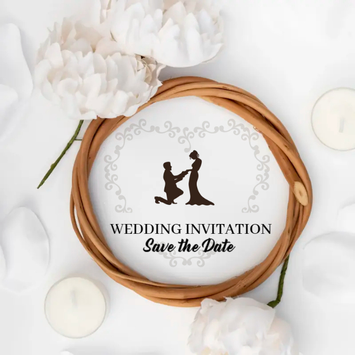 Wedding Invitation Ads Template | PosterMyWall