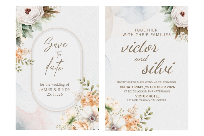 Wedding Invitation Ads Template | PosterMyWall