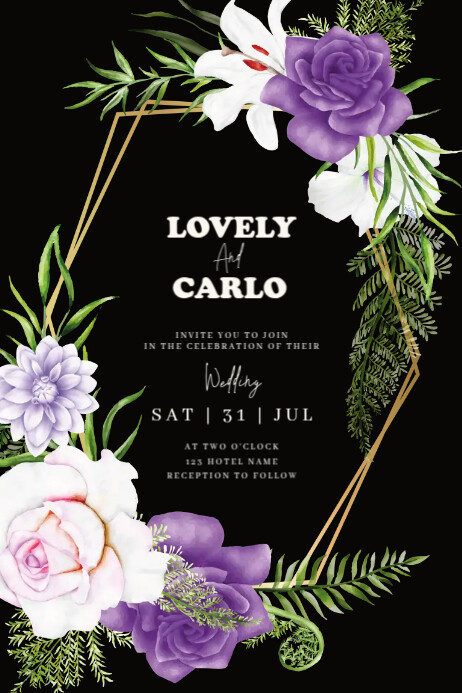 Wedding Invitation Ads Template | PosterMyWall