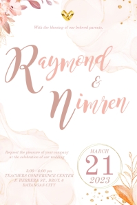 wedding invitation card Template | PosterMyWall