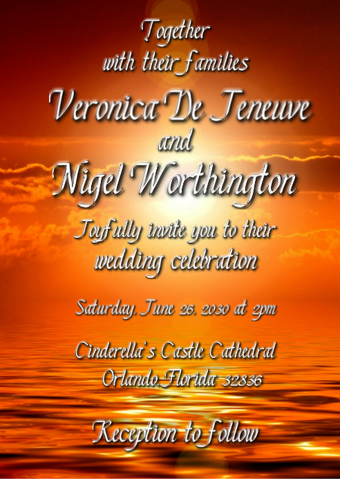 Wedding Invitation Announcement Template | PosterMyWall