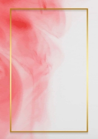 Wedding Invitation card background Red frame Template | PosterMyWall