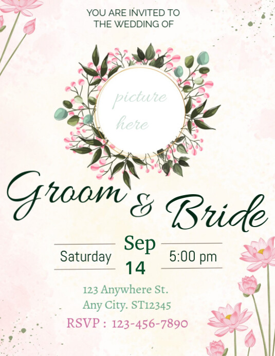 Wedding invitation card design 2024 Template | PosterMyWall