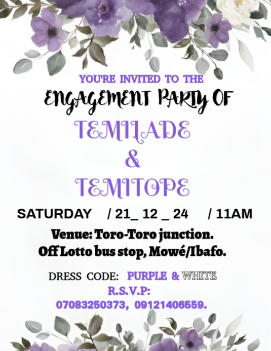 Copy of Wedding invitation card | PosterMyWall