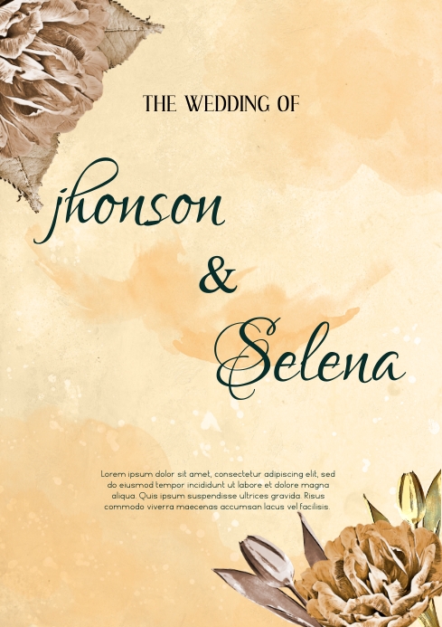 Wedding Invitation Card Template | PosterMyWall