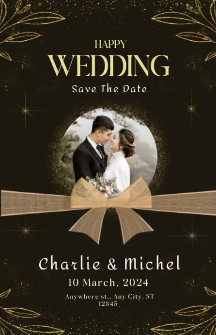 Copy of WEDDING INVITATION CARD | PosterMyWall