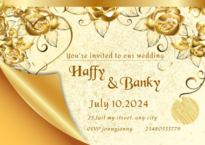 wedding invitation card Template | PosterMyWall