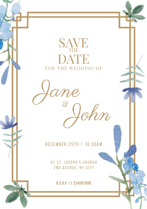 wedding invitation card Template | PosterMyWall