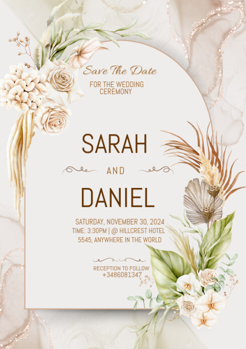 Copy of Wedding invitation card | PosterMyWall