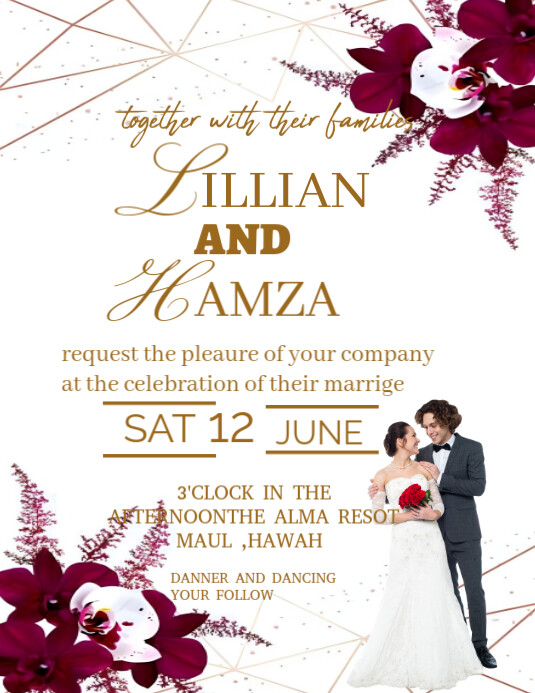 Copy of Wedding invitation card | PosterMyWall