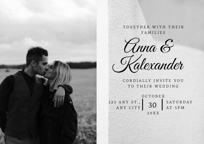 wedding invitation card Template | PosterMyWall