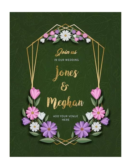 Copy of Wedding invitation card | PosterMyWall