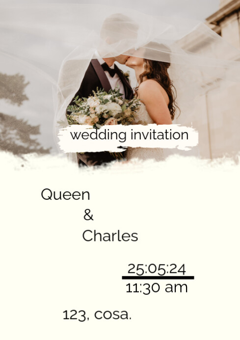 Wedding invitation card Template | PosterMyWall