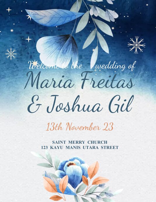 Wedding Invitation Card Template | PosterMyWall