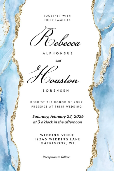 Wedding invitation card Template | PosterMyWall