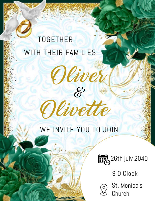 Copy of wedding invitation card | PosterMyWall