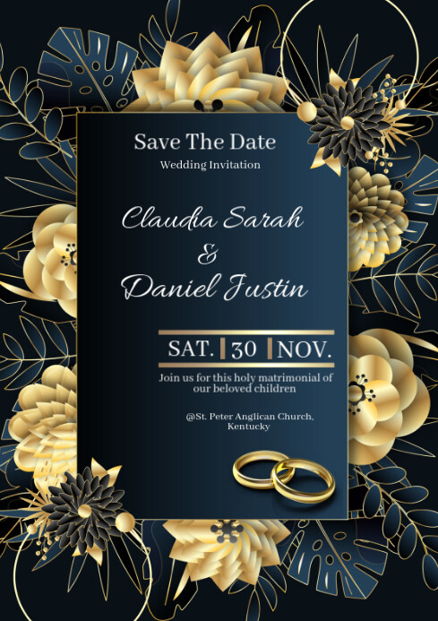 Copy of Wedding invitation card | PosterMyWall