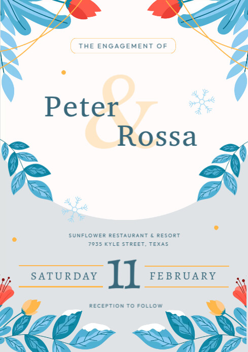 Wedding Invitation Card Template | PosterMyWall