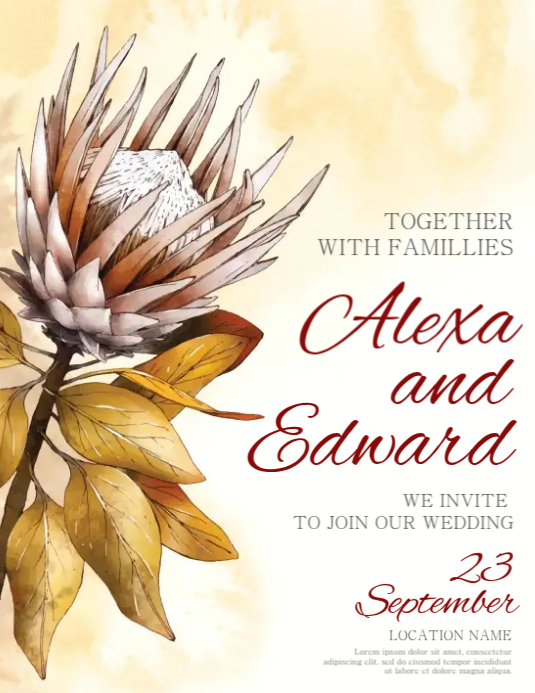 Wedding Invitation Card Design Template | PosterMyWall