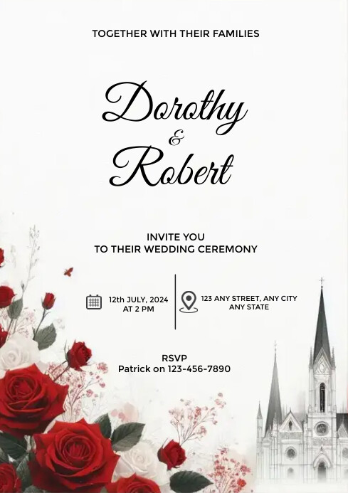 Copy of Wedding Invitation Card | PosterMyWall