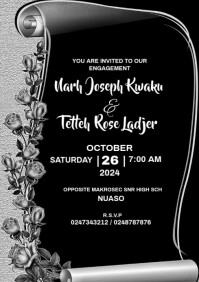 Wedding Invitation Card Flyer Template | PosterMyWall