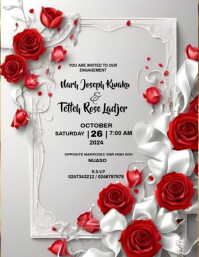 Wedding Invitation Card Flyer Template | PosterMyWall