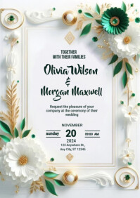 Wedding Invitation Card Flyer Template | PosterMyWall