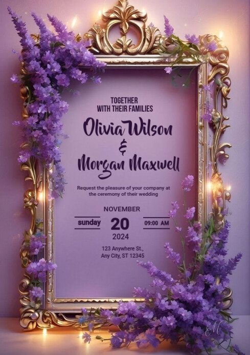 Wedding Invitation Card Flyer Template | PosterMyWall