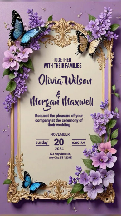 Wedding Invitation Card Flyer Template | PosterMyWall