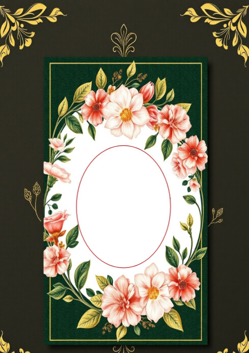 Plantilla de Wedding invitation card frame | PosterMyWall
