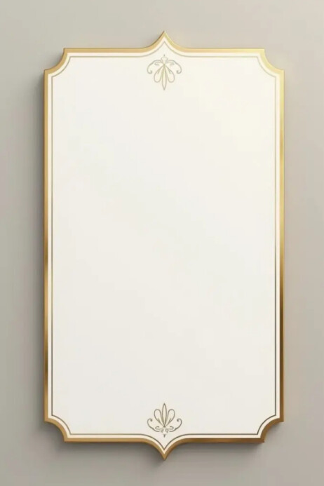 wedding invitation card gold border Template | PosterMyWall