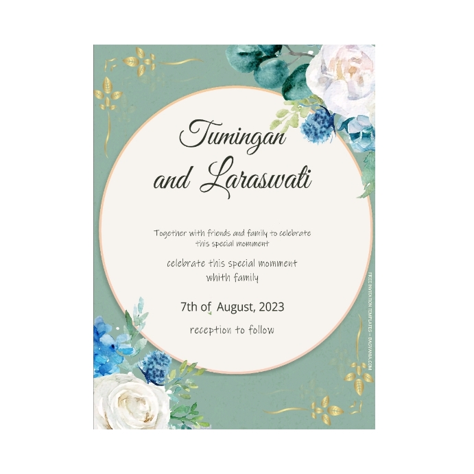 Wedding invitation card Instagram post Template | PosterMyWall