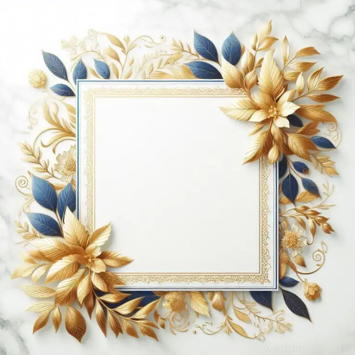 Wedding Invitation Card Template Design Frame | PosterMyWall