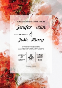 Red Wedding Template | PosterMyWall