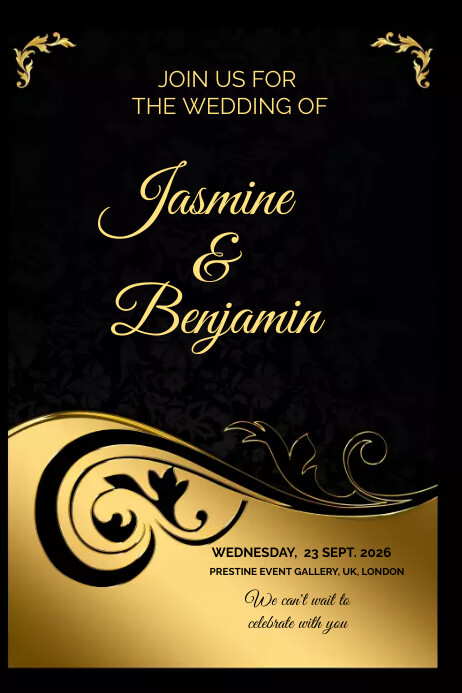 Wedding Invitation Cards Template | PosterMyWall