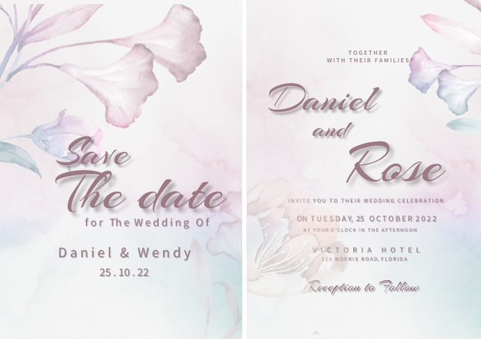 Wedding Invitation Cards Template | PosterMyWall