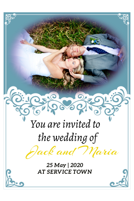 Copy of Wedding Invitation Design | Cool Design | PosterMyWall