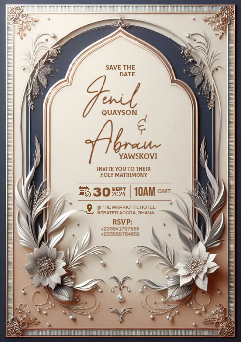 Wedding Invitation Template | PosterMyWall
