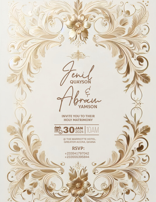 Wedding Invitation Template | PosterMyWall