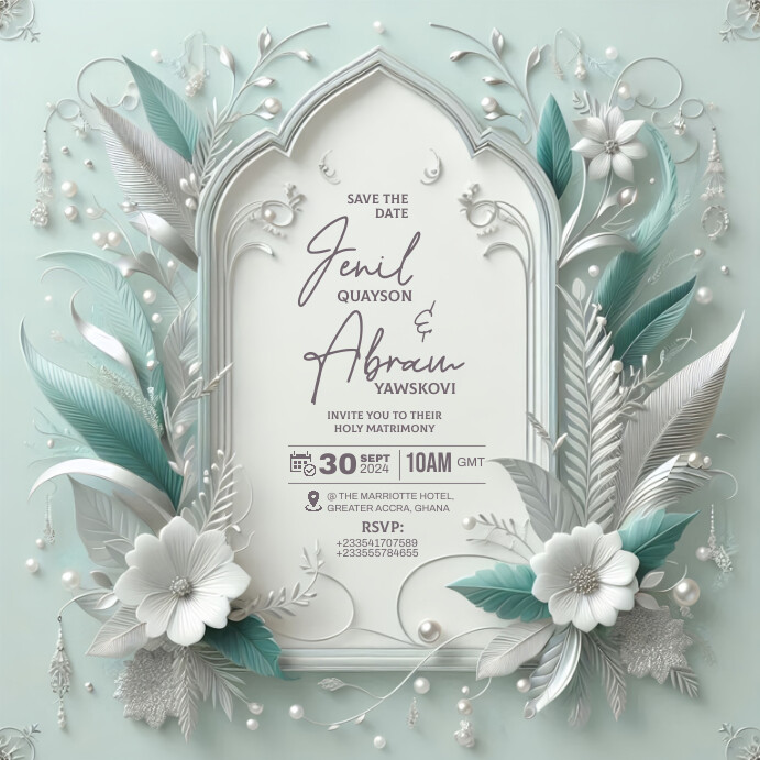 Wedding Invitation Template | PosterMyWall