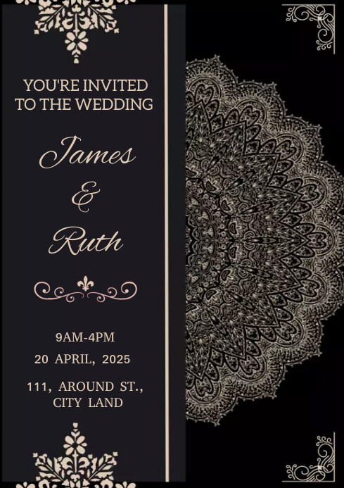 Wedding invitation Template | PosterMyWall