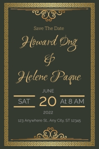 Wedding Invitation Ads Template | PosterMyWall