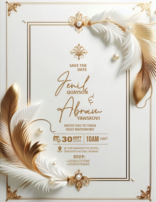 Plantilla de Wedding Invitation | PosterMyWall