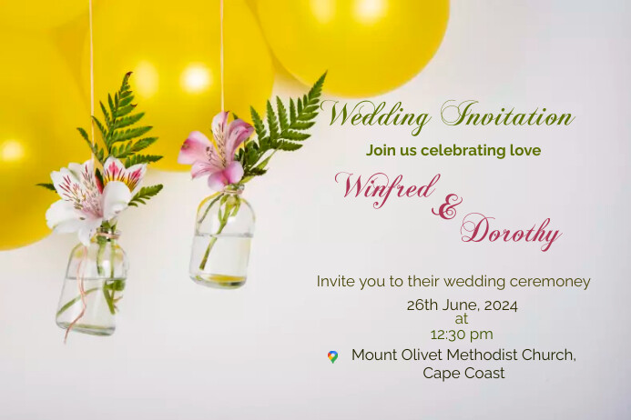 Wedding invitation Template | PosterMyWall