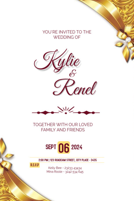 Copy of Wedding Invitation | PosterMyWall