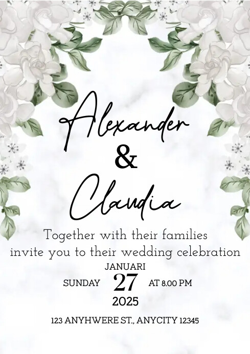 Wedding Invitation Template | PosterMyWall