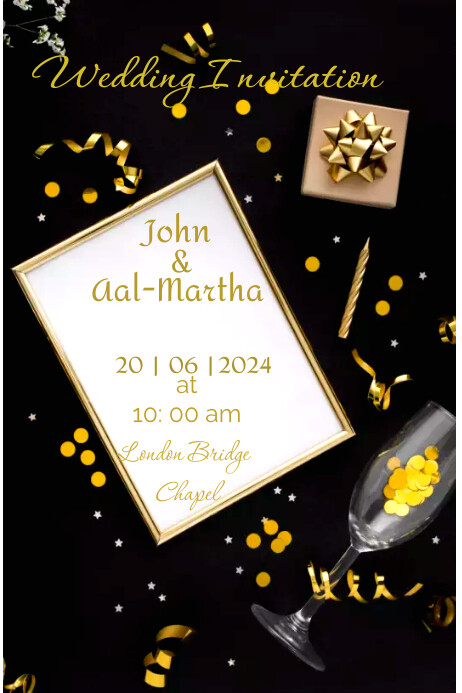 Wedding Invitation Template | PosterMyWall