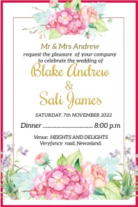 Wedding Invitation Page (1) Template | PosterMyWall